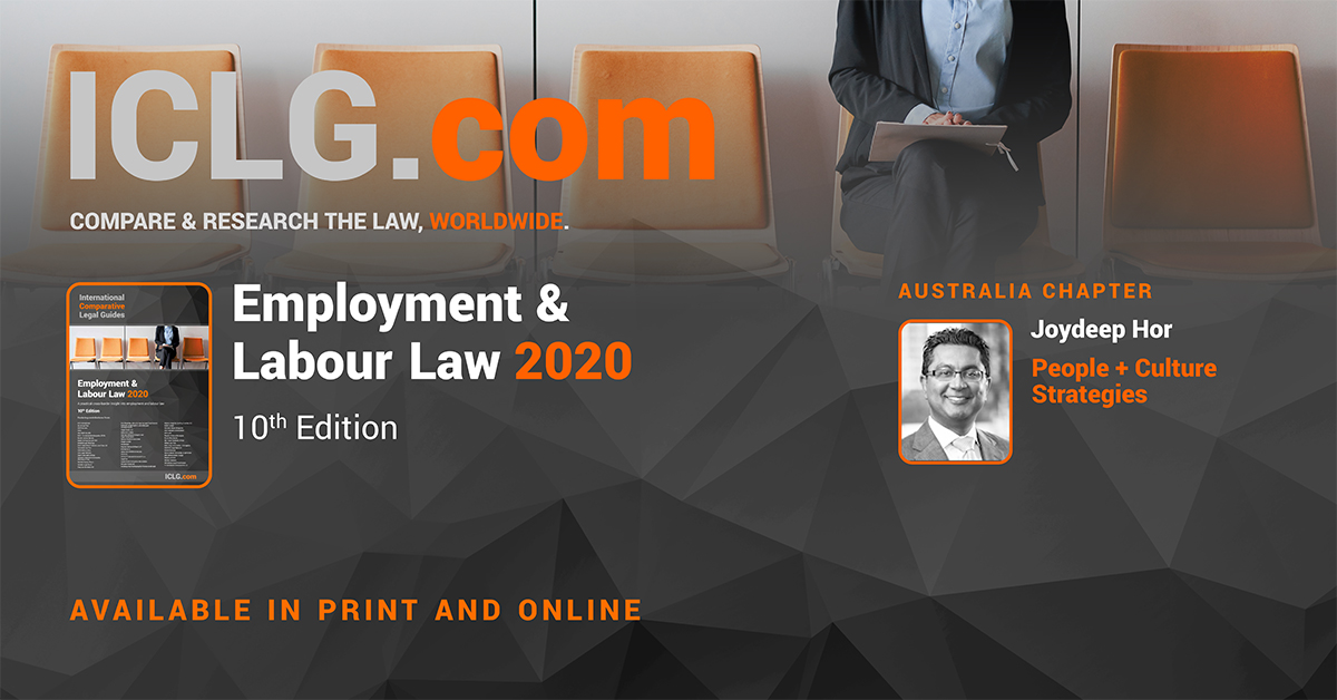 PCS Contributes Australian Chapter for ICLG - People + Culture Strategies